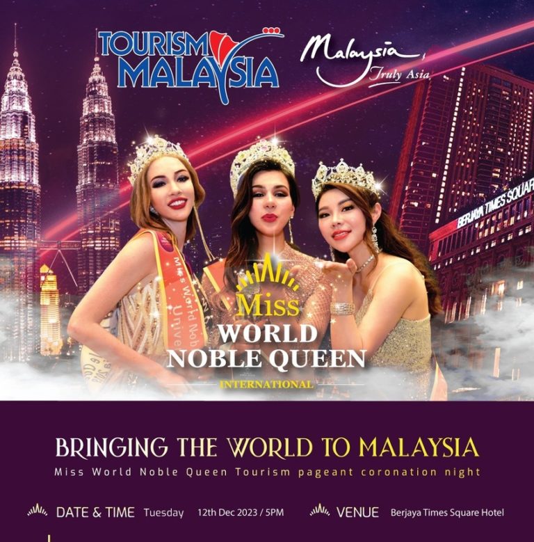 Malaysia all set to host Miss World Noble Queen 2023 in December