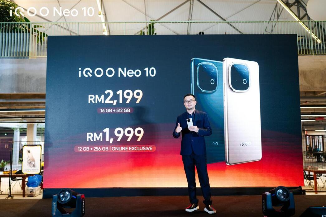 iQOO Neo 10 launched in Malaysia from RM1,999